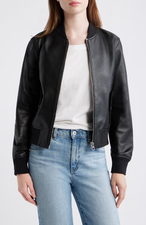 MADEWELL Madewell Shrunken Leather Bomber Jacket